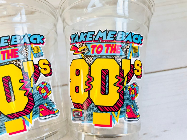80s Party Cups I Love the 80s Party Cups 80s Party - Etsy