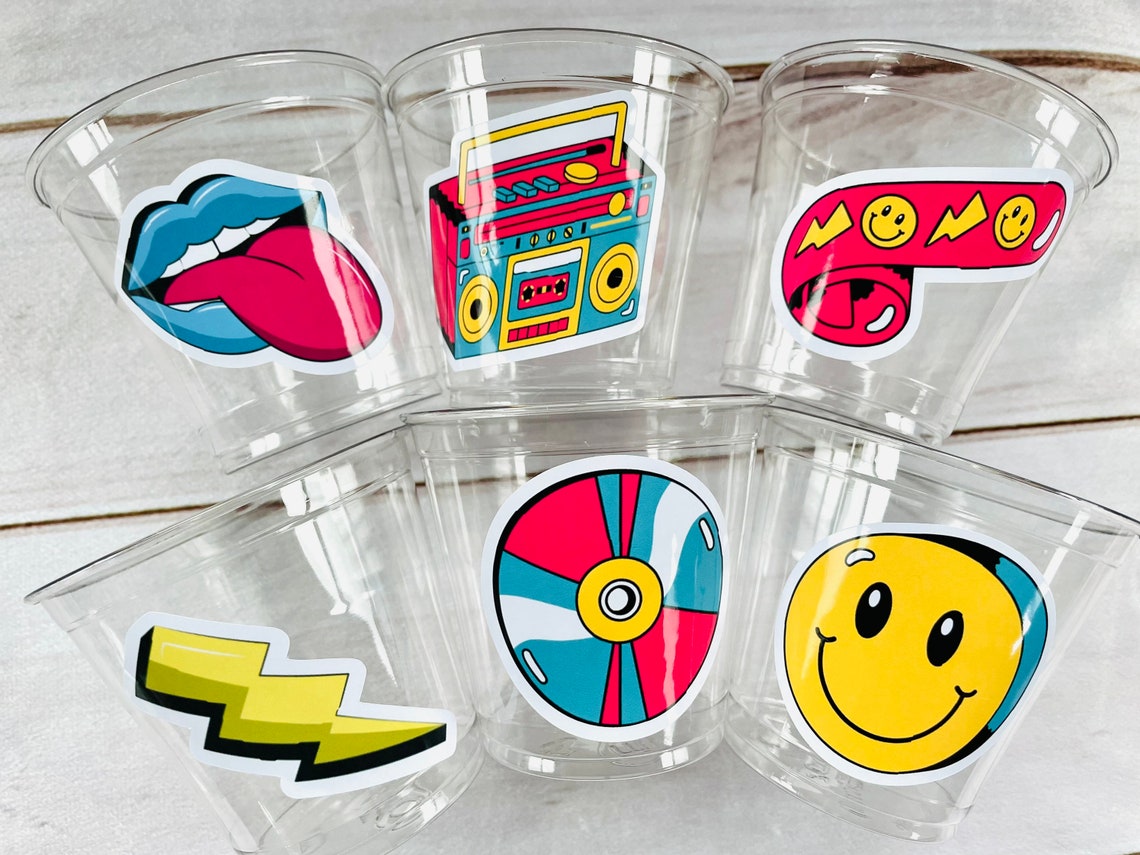 I Love the 90s Party Cups 90s Party Cups 90s Birthday - Etsy