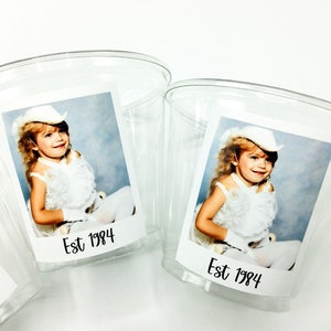 Personalized Photo Birthday Cups, Custom Cups With Face, Face Photo ...