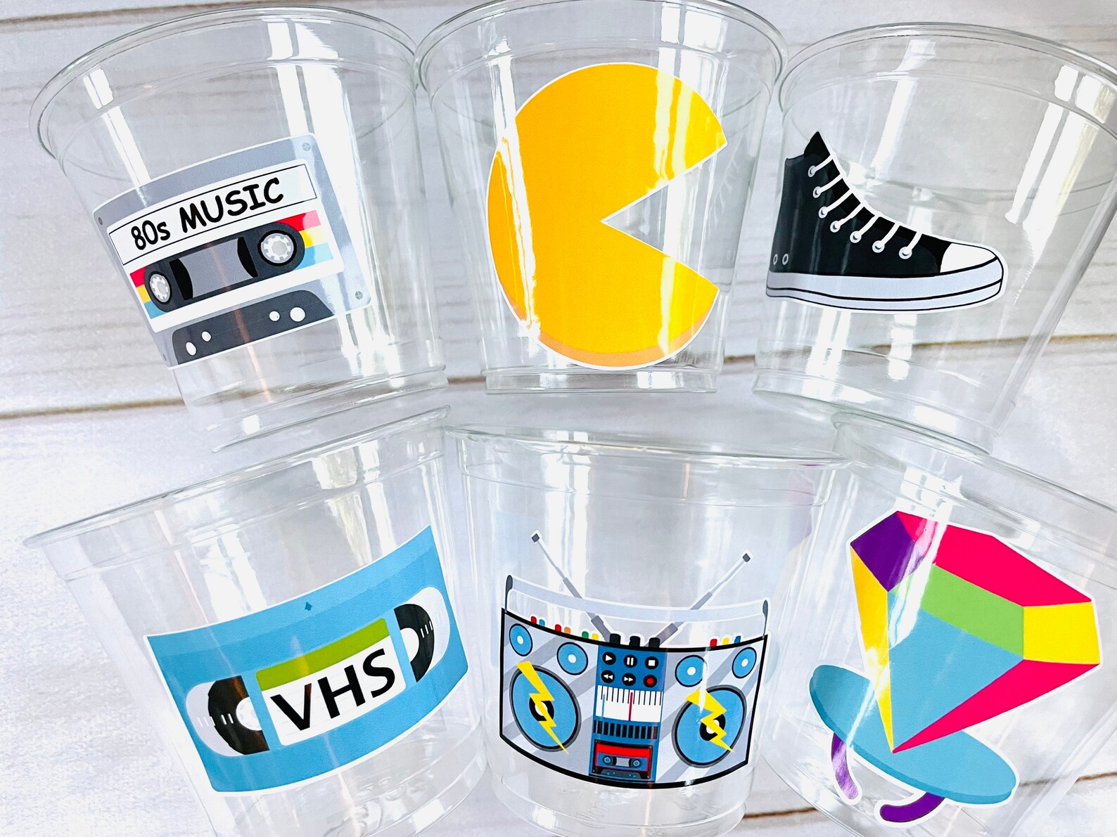 80s Party Cups 80s Party Decorations I Love the 80s Party - Etsy