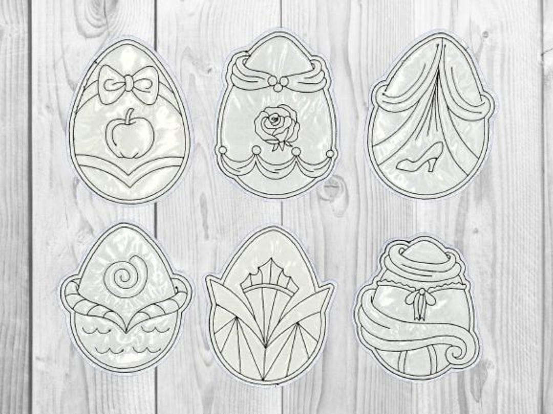 Princess Eggs 5x7 Coloring Doll Machine Embroidery in the Hoop File ...