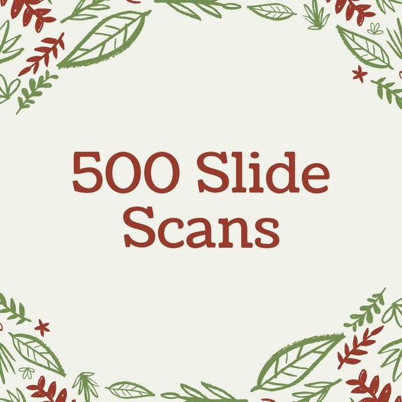 500 Slides Scanned to Digital Files Slide Conversion Slide | Etsy