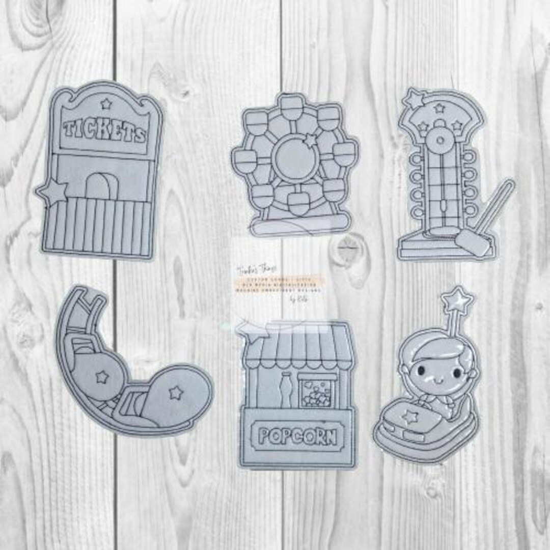 Fairgrounds County State Fair Coloring Doll Machine Embroidery in the ...