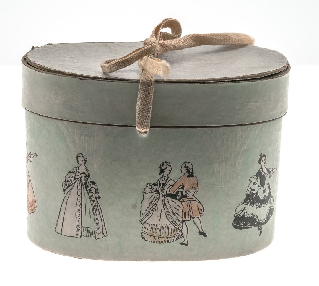 Victorian Miniature Hat Box - Etsy