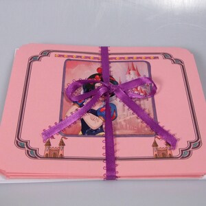 Disney Inspired Princess Note Cards Set of 6 With Decorated - Etsy