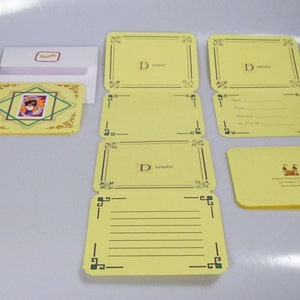 Disney Inspired Princess Note Cards Set of 6 With Envelopes - Etsy