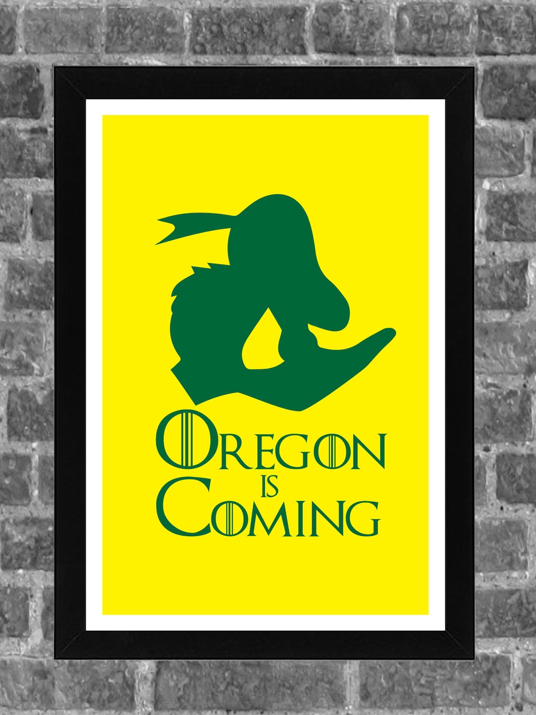 Oregon Ducks Sports Oregon is Coming Poster Print Art 11x17 - Etsy