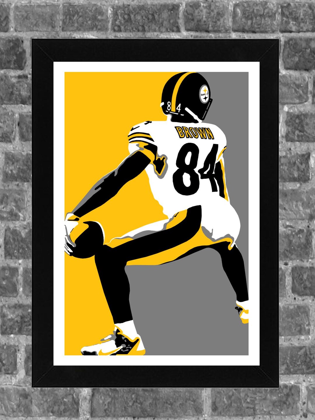 Pittsburgh Antonio Brown Twerk Dance Portrait Sports Steelers Print Art ...