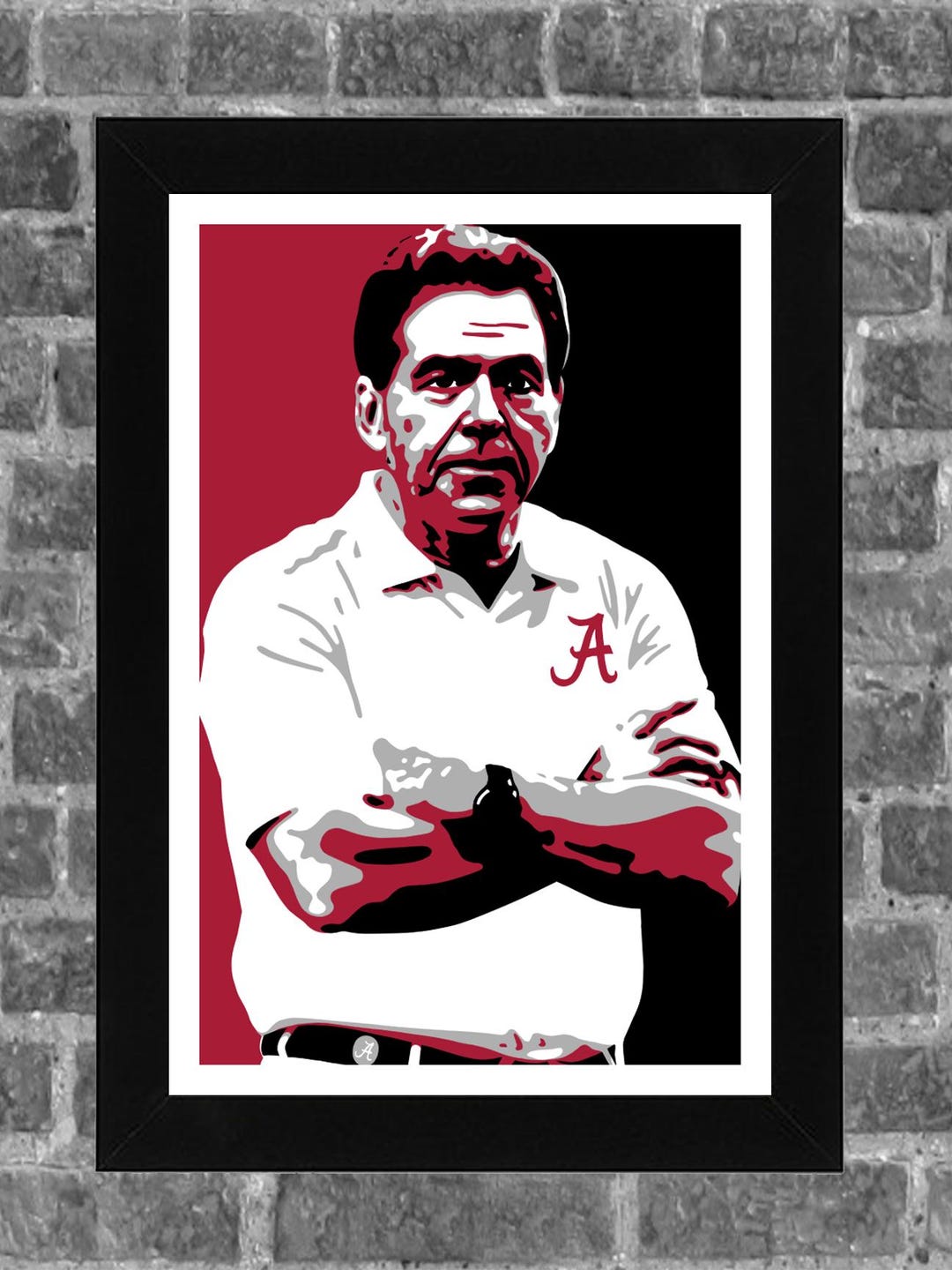 Tuscaloosa Alabama Nicholas Saban Portrait Sports Print Art 11x17 ...