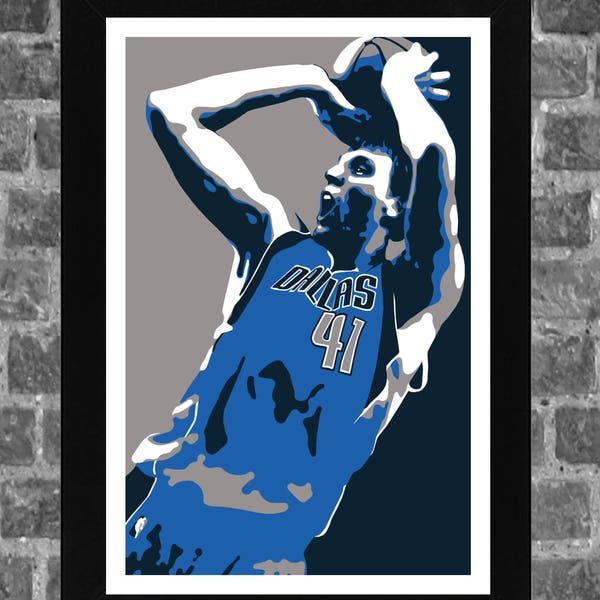 Dirk Nowitzki Poster - Etsy