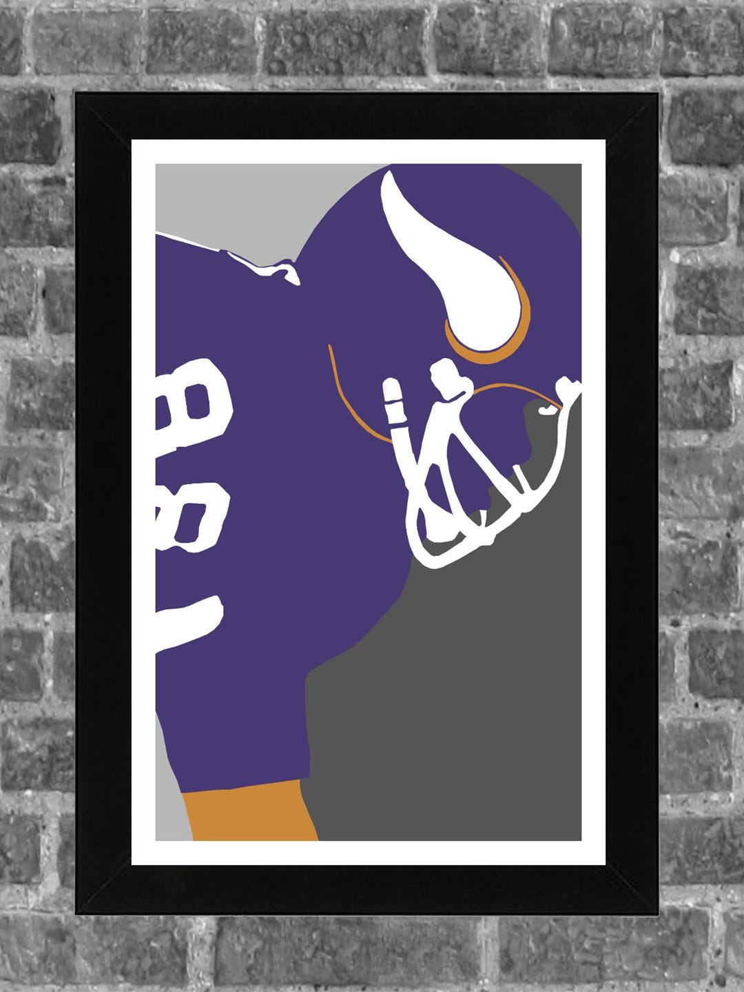 Minnesota Alan Page Vikings Portrait Sports Print Art 11x17 Inches - Etsy