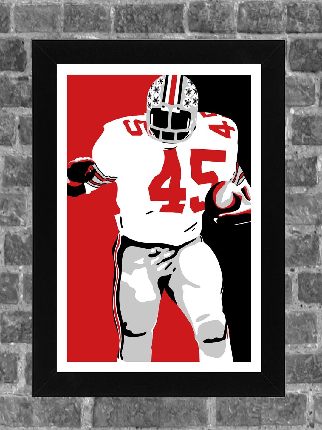 Ohio State Buckeyes Archie Griffin Portrait Sports Poster Print Art ...
