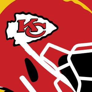 Kansas City Chiefs Patrick Mahomes Portrait Sports Poster Art 11x17 ...