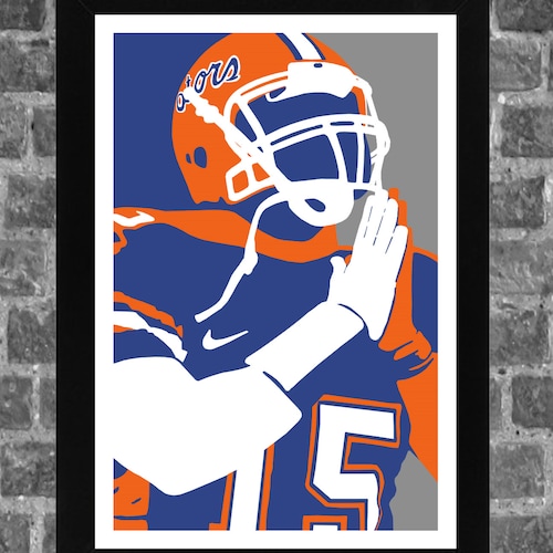 Florida Gators Tim Tebow Portrait Sports Print Art 11x17 - Etsy