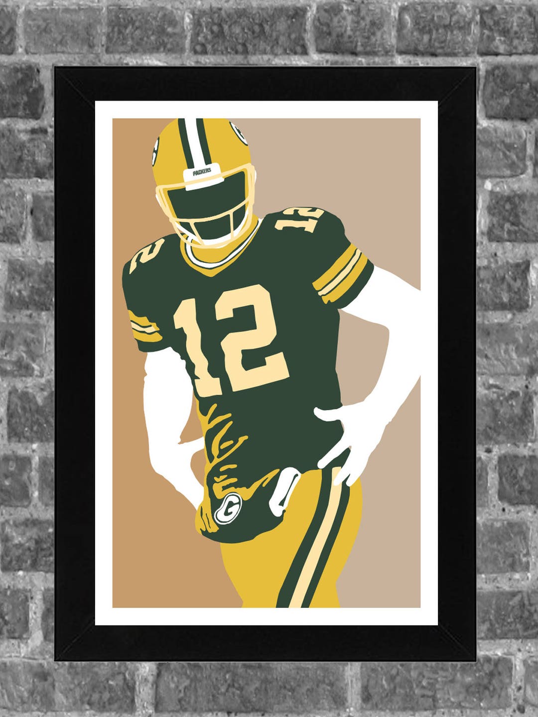 Green Bay Aaron Rodgers Sports Print Art 11x17 - Etsy