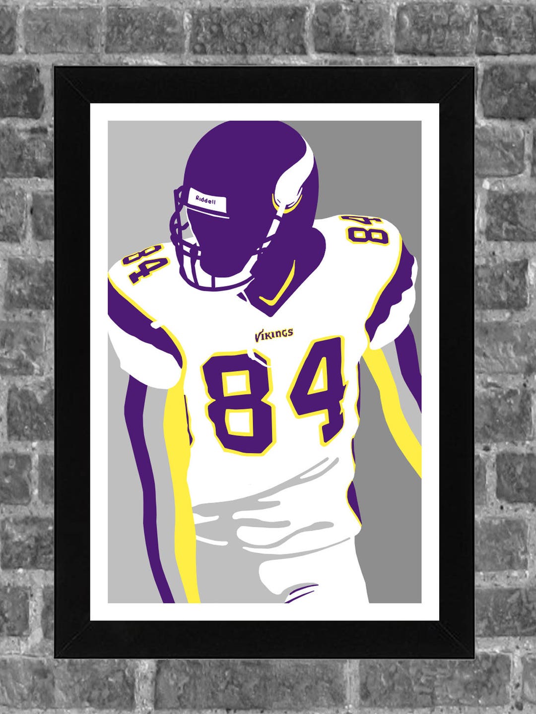 Minnesota Randy Moss Portrait Sports Print Art 11x17 - Etsy
