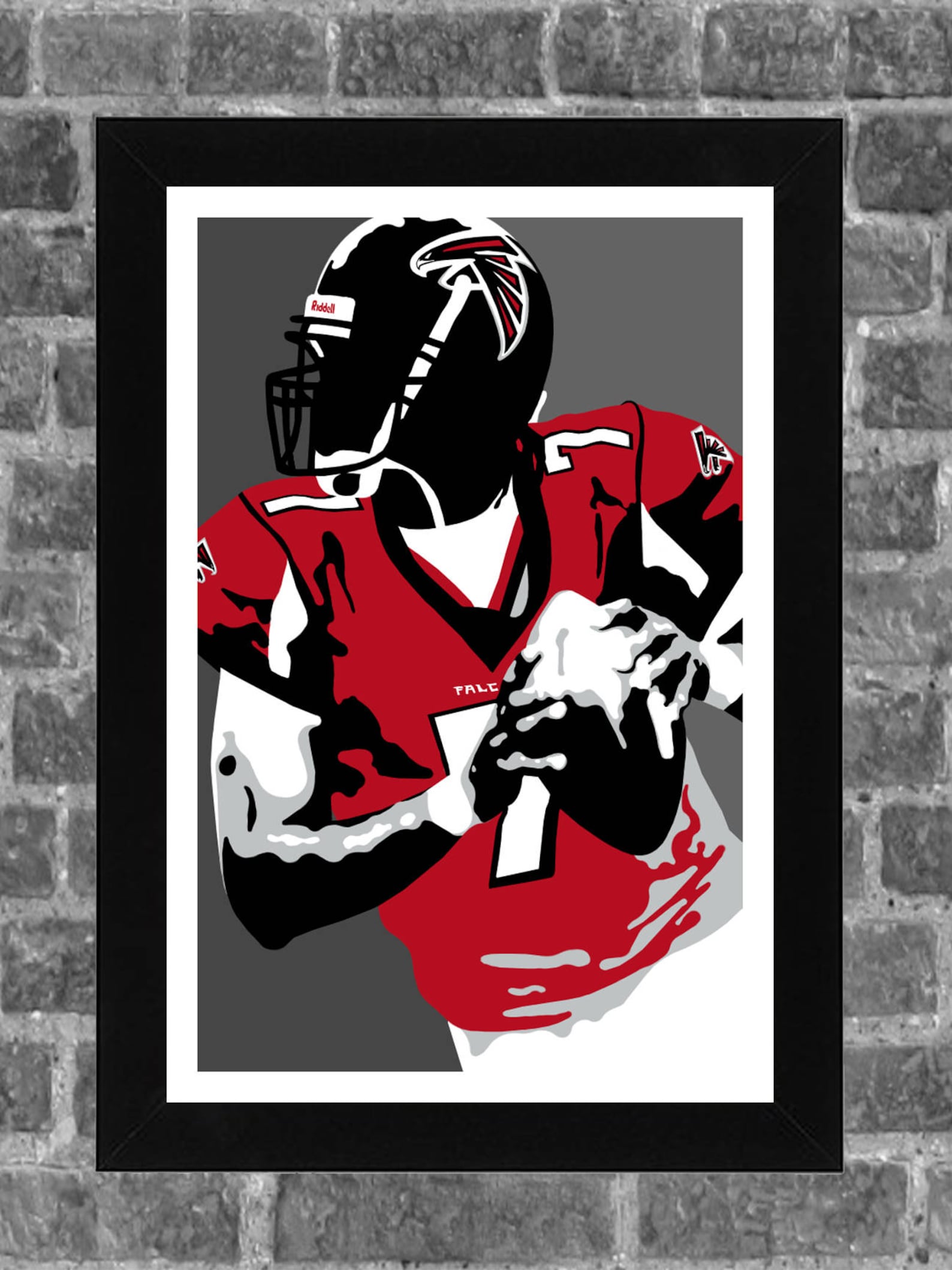 Atlanta Michael Vick Sports Print Art 11x17 - Etsy