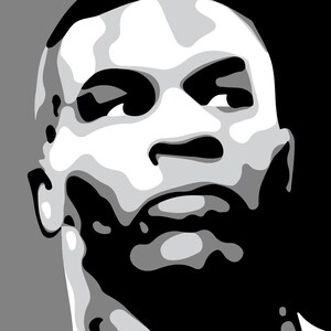 Mike Tyson Boxing Portrait Sports Print Art 11x17 - Etsy