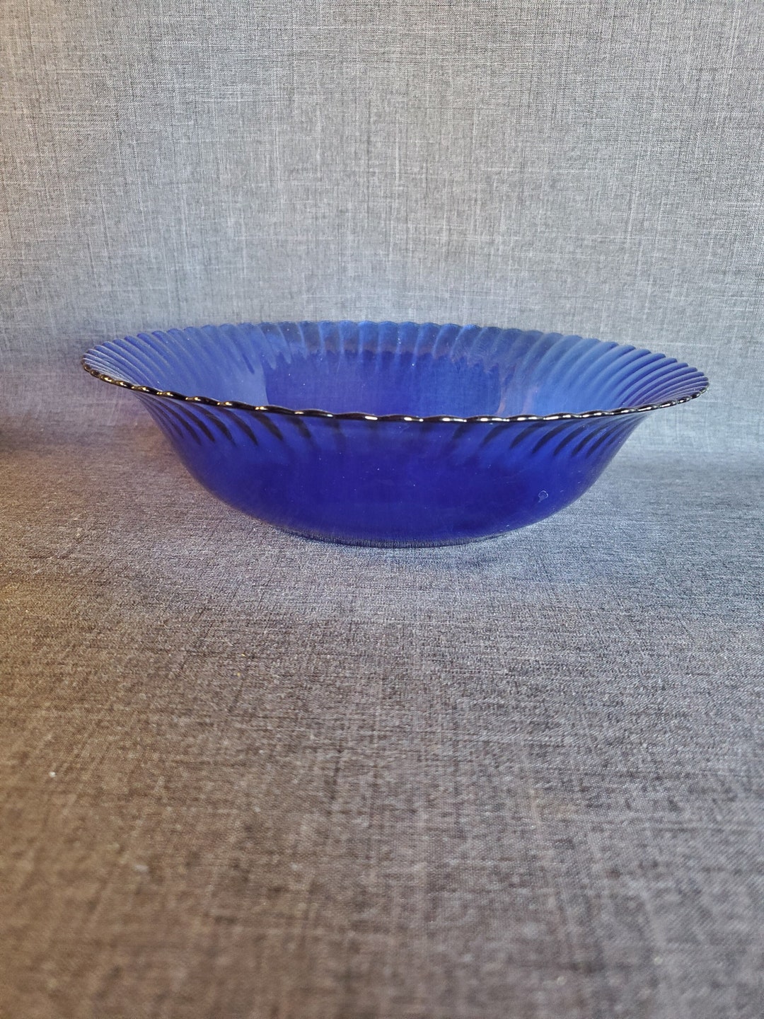 Cobalt Blue Fluted Colorex Serving Bowl, Colorex Cobalt Bowl, Colorex ...