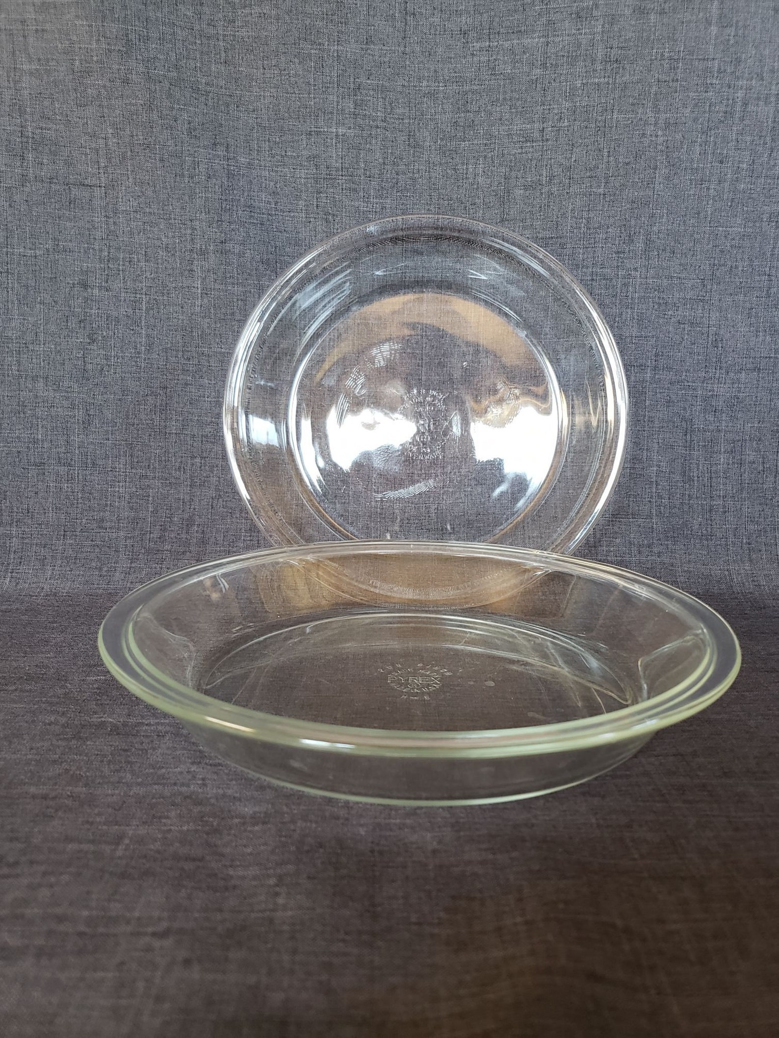 Pyrex Originals Clear Pie Pans Pyrex Pie Pans 9 12 In And 8 Etsy
