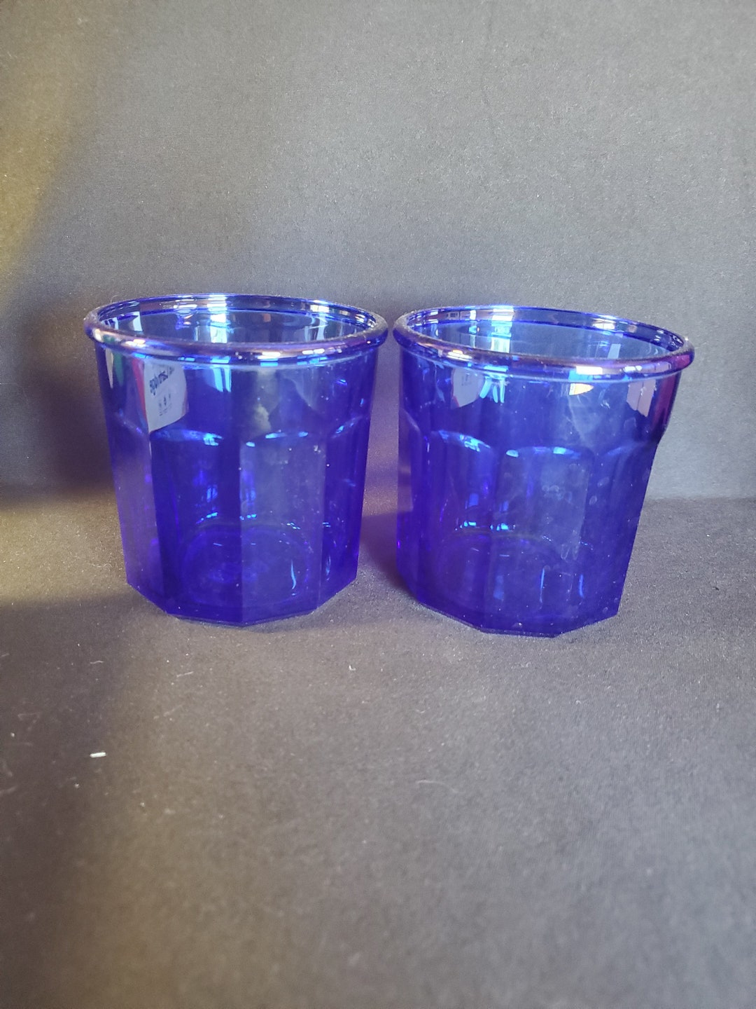 Set of 2 Cobalt Blue Luminarc Tumblers 500 Ml. Cobalt Blue - Etsy