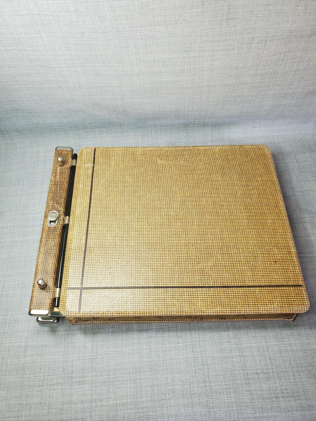 Vintage Top Lock Post Binder, Vintage Bank Record Book, Hardcover ...