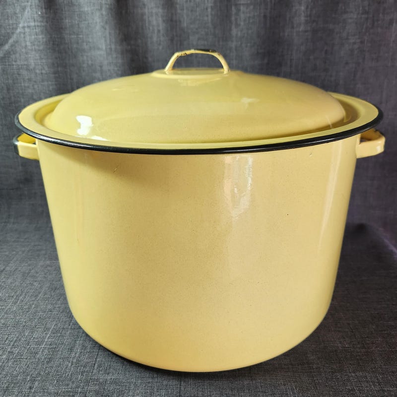 Enamelware Stock Pot - Etsy