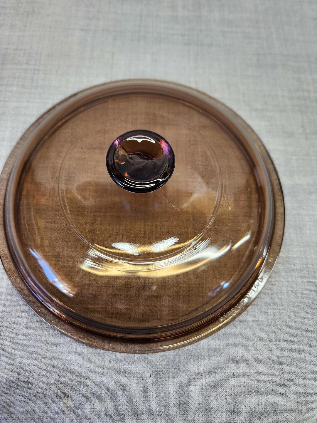Pyrex Amber Casserole Replacement Lid, 6 In. Pyrex Round Lid for Round ...