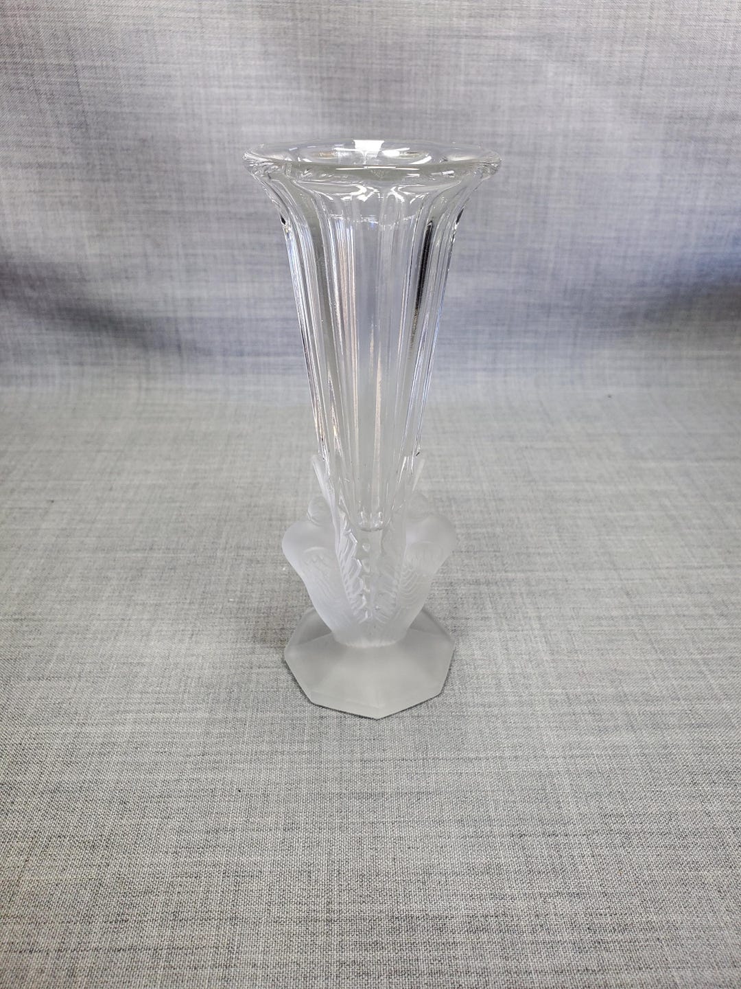 Antique Libochovice Glassworks Czech Art Glass Vase Josef Feigl Dove ...