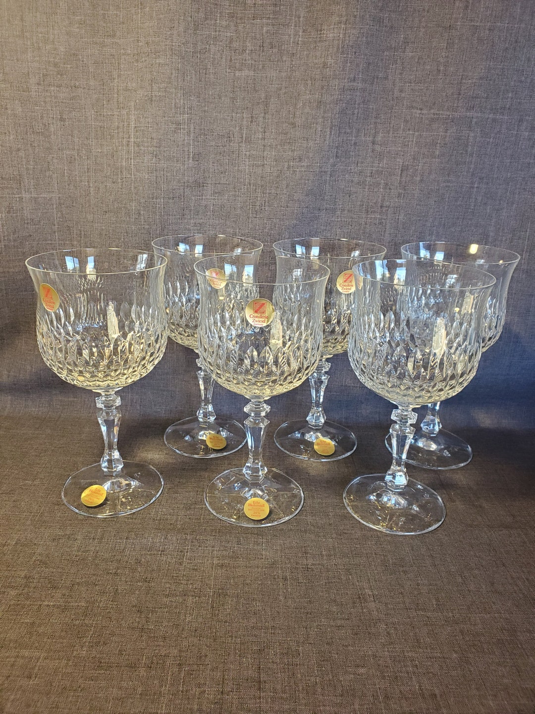 Set of 6 Desiree Cristallerie Zwiesel Germany Water Goblets ...