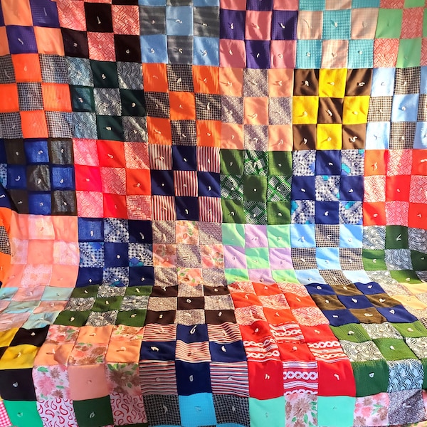 Multi Colored Quilt - Etsy