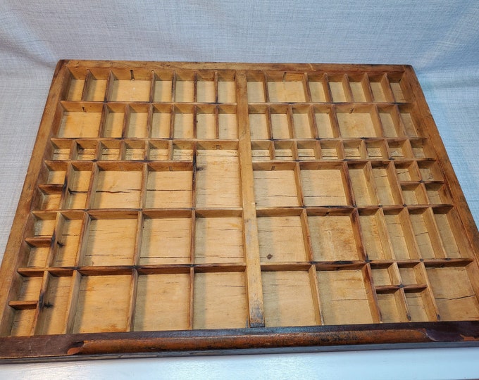 Wooden Printers Press Drawer, Wooden Display Case, Printers Press ...
