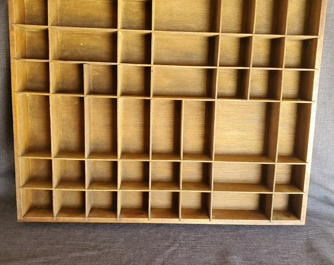 Vintage Wood Display Cabinet, Knick Knack Collection Display Cabinet ...