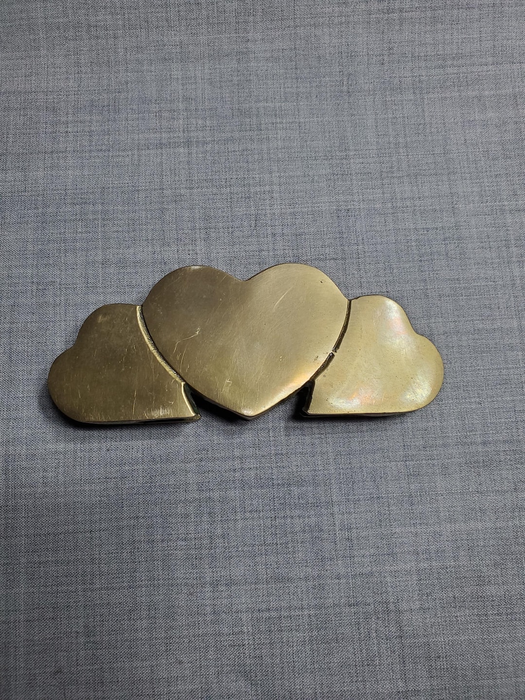 Vintage Brass Hearts Figurine, Vintage Brass Hearts, Vintage Brass ...