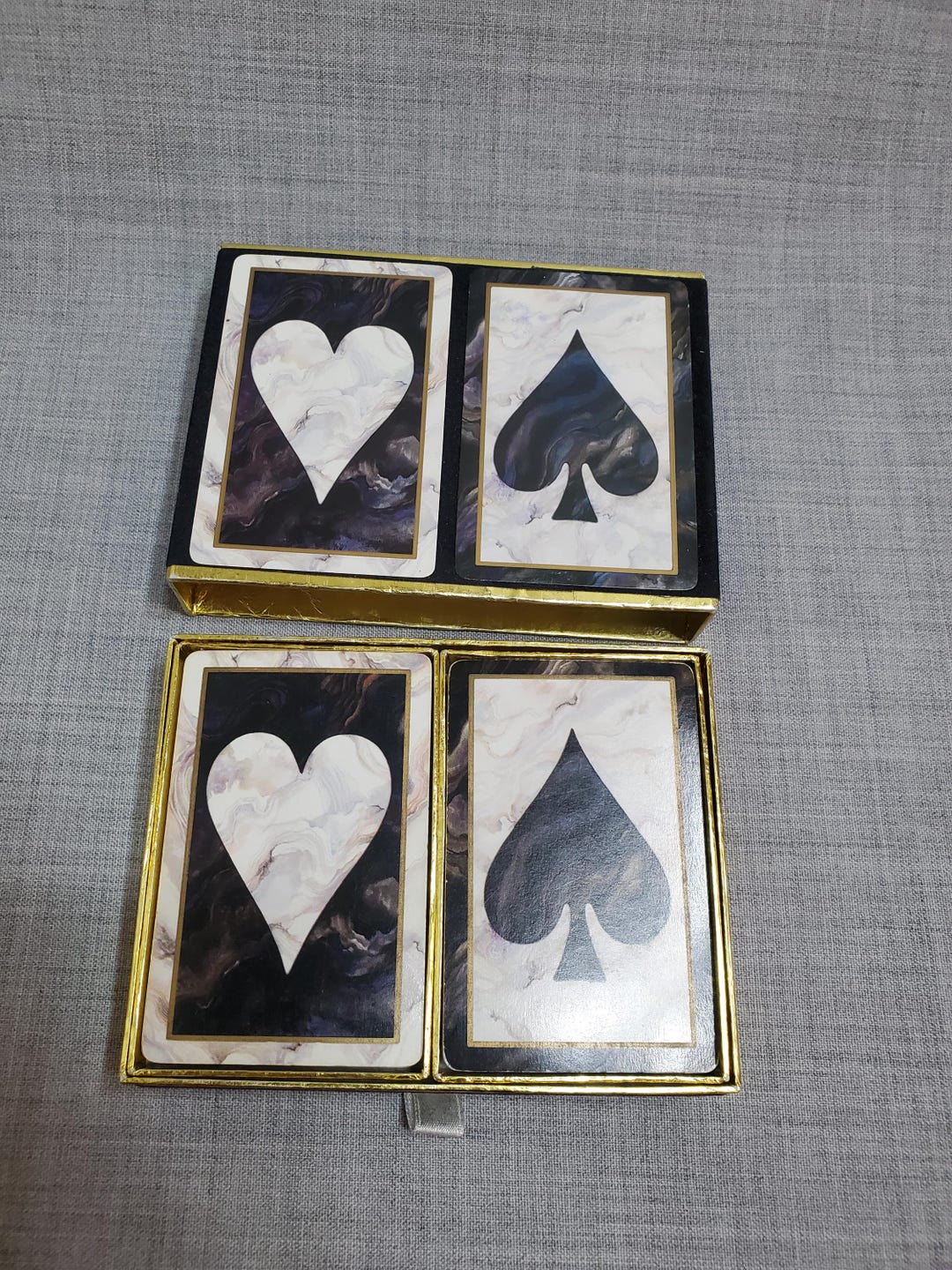 Vintage 2 Deck Congress Flowers Playing Cards, Vintage Card Game ...