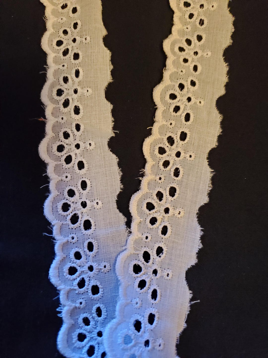 20+ Yards Vintage White Eyelet Lace on Bolt, Vintage Eyelet Lace on ...