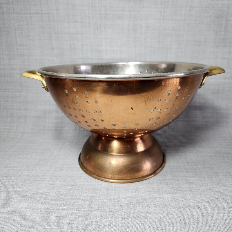 Copper Colander - Etsy