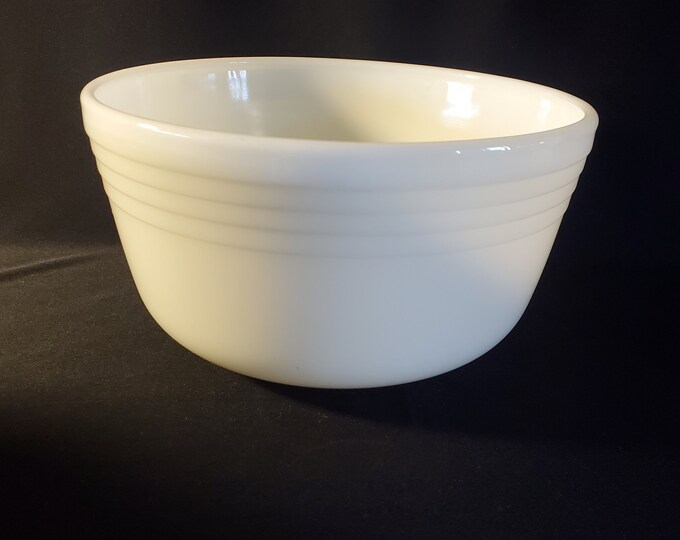 Large Pyrex Milk Glass Mixing Bowl, Milk Glass Mixing Bowl, Electirc ...