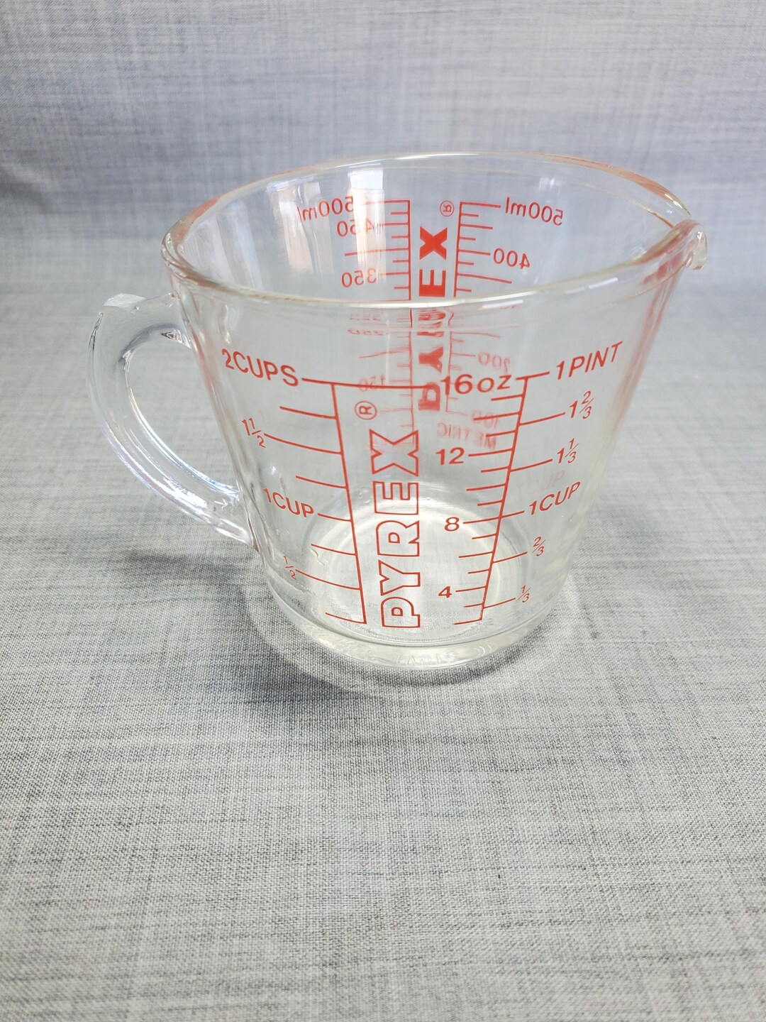 Vintage Pyrex Measuring Cup, Vintage Pyrex 2 Cup Measuring Cup, Antique ...