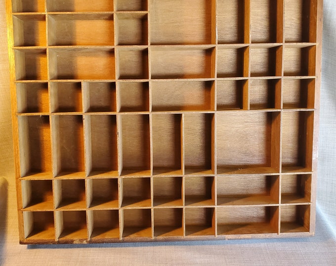 Vintage Wood Display Cabinet, Knick Knack Collection Display Cabinet ...