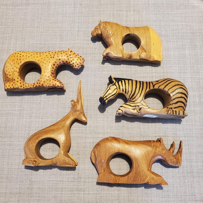 African Napkin Rings - Etsy