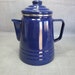 Cobalt Enamelware Coffee Pot, Cobalt Blue Enamelware Coffee, Blue ...