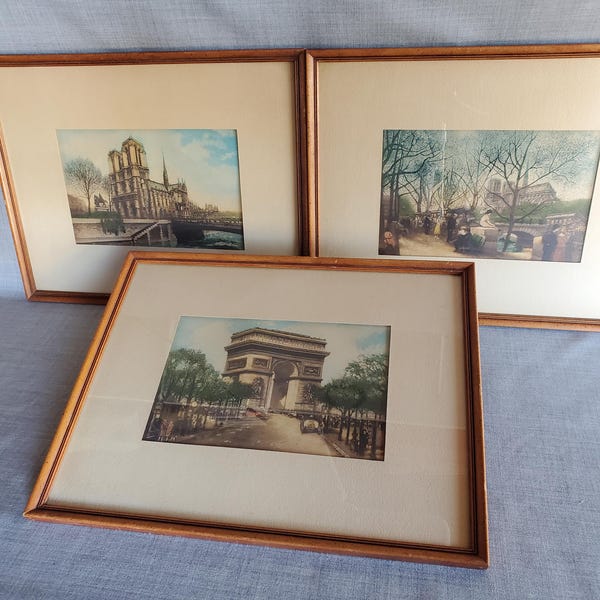 Hand Colored Etching - Etsy