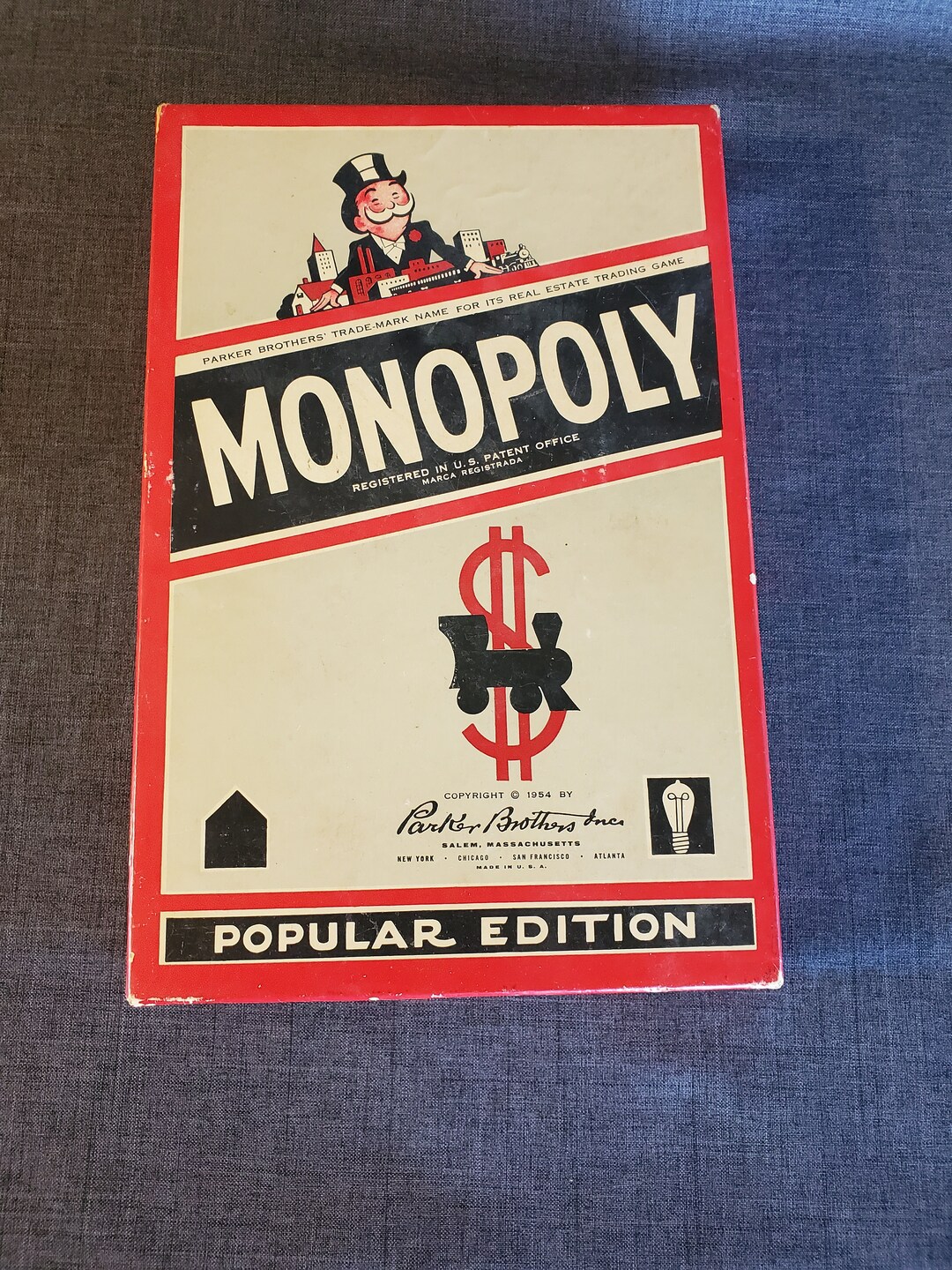 Vintage Monopoly Game, Monopoly Game 1954, Vintage Monopoly - Etsy