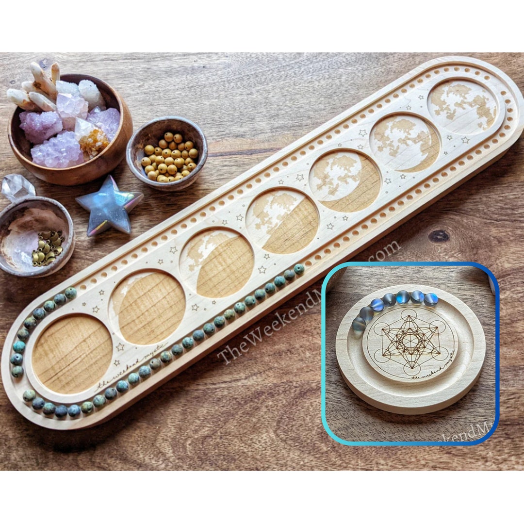 Bundle: Moon Mala-making Board & Metatron Bracelet Design Board - Etsy