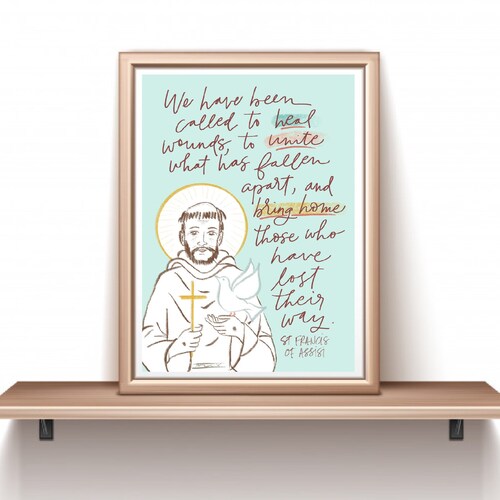 St. Francis of Assisi Prayer Print Instant Download - Etsy