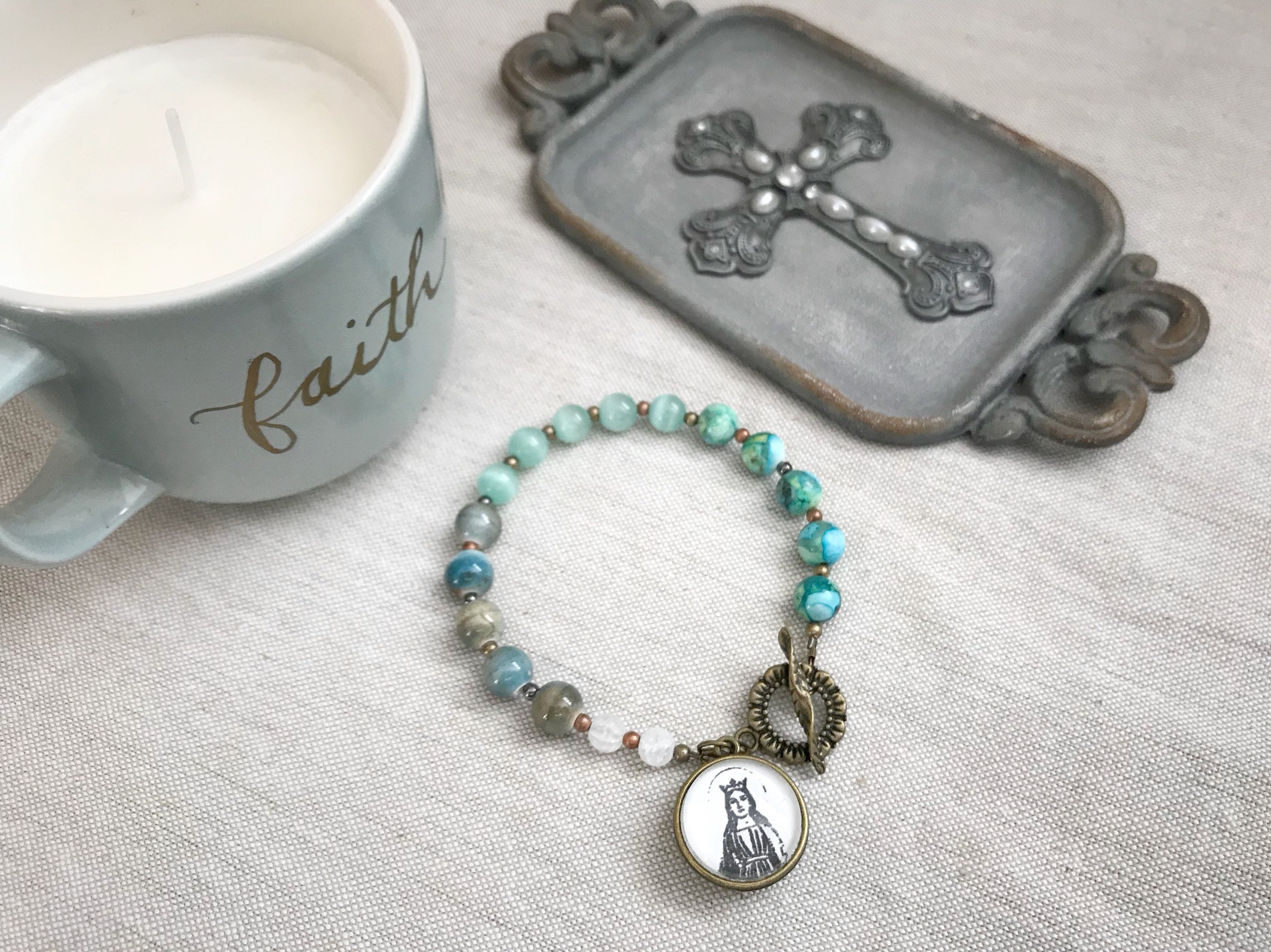 St. Dymphna Chaplet Bracelet