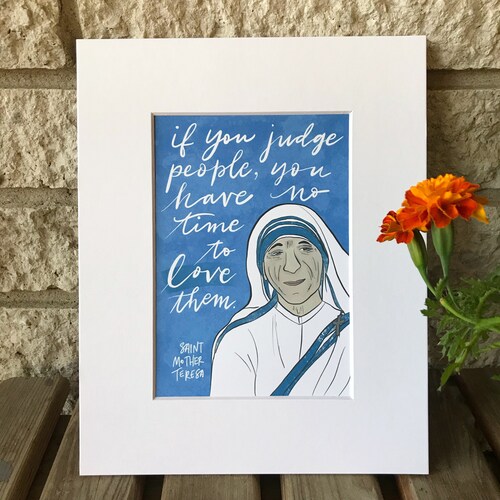 Saint Teresa of Calcutta Catholic Fine Art Print Mother - Etsy