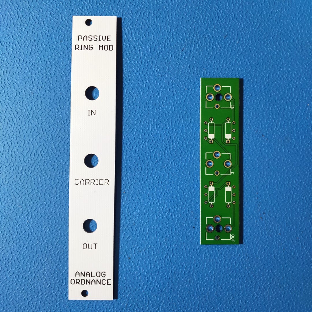 Passive Ring Mod PCB / Panel Combo - DIY Eurorack 4HP / Desktop ...