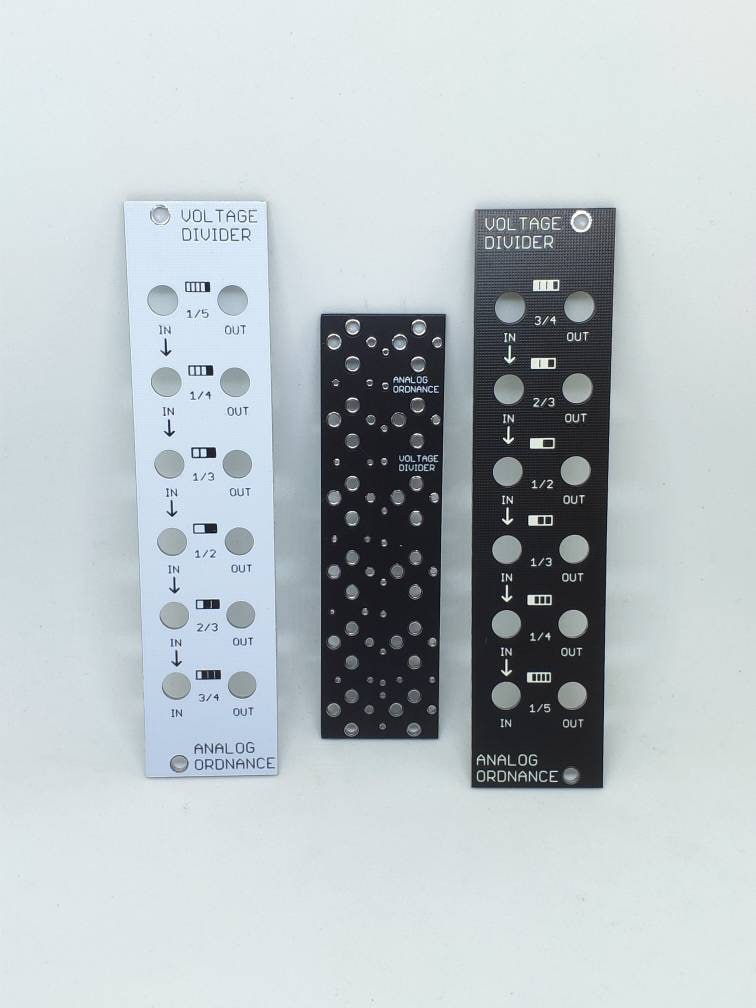 Voltage Divider PCB + Panel - Eurorack DIY 6HP - Etsy